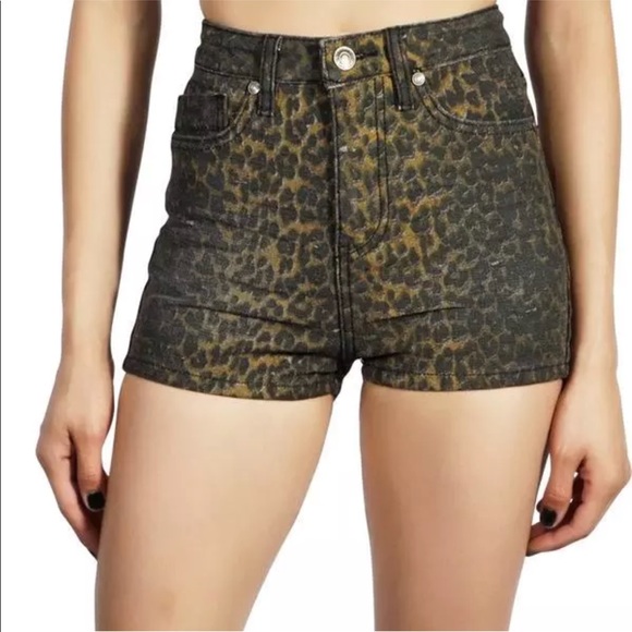 Lip Service | Shorts | Lip Service High Waist Animal Print Jean Shorts ...